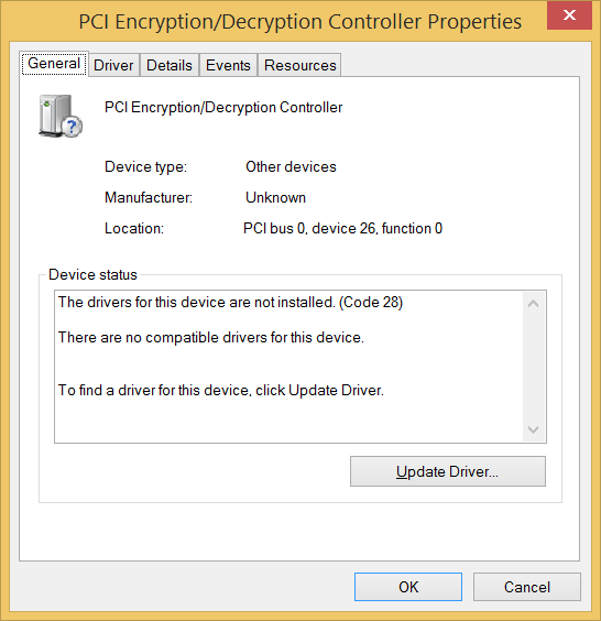 Pci Encryption Decryption Controller Driver Loxahere