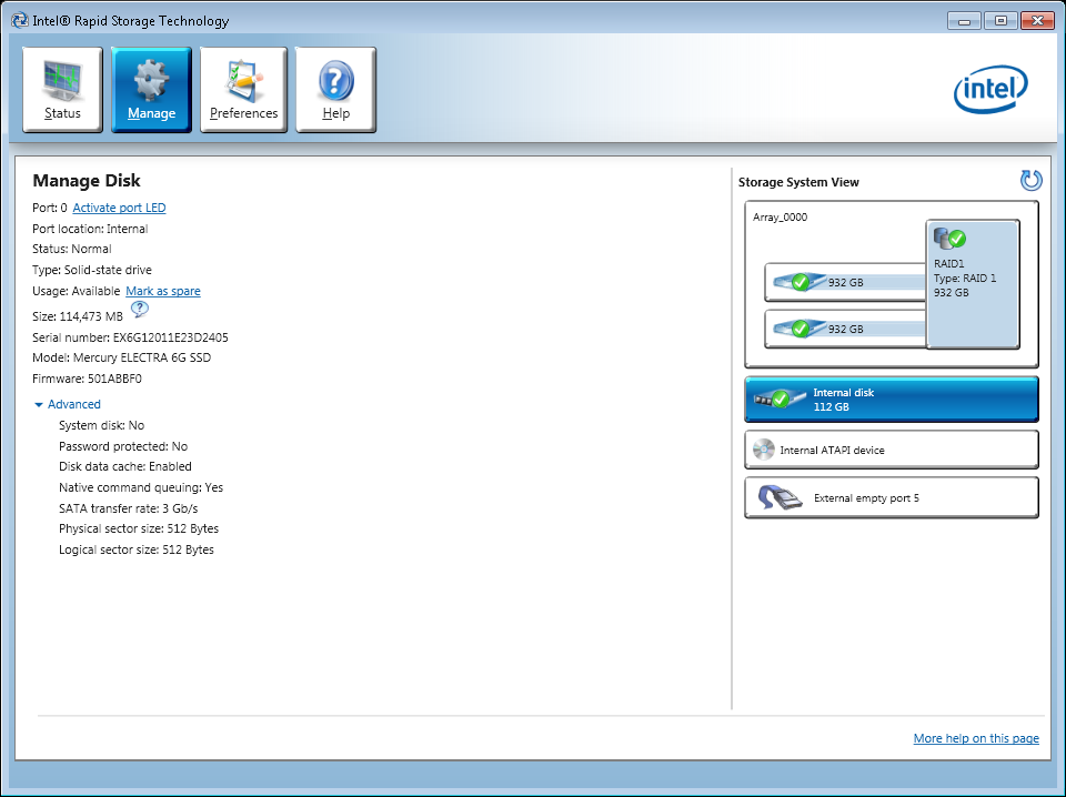 How Intel Rapid Storage Technology to identify "System Drive"? - Intel ...