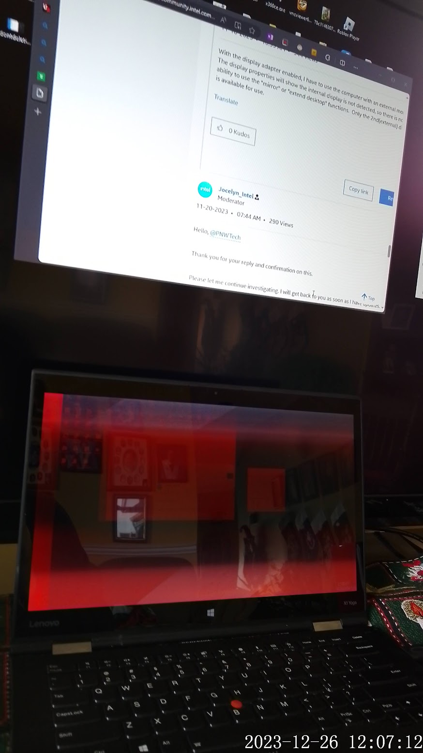 Solved Re Courtesy Post Something Wrong With Latest Intel Hd Drivers And My Old Lenovo X1 