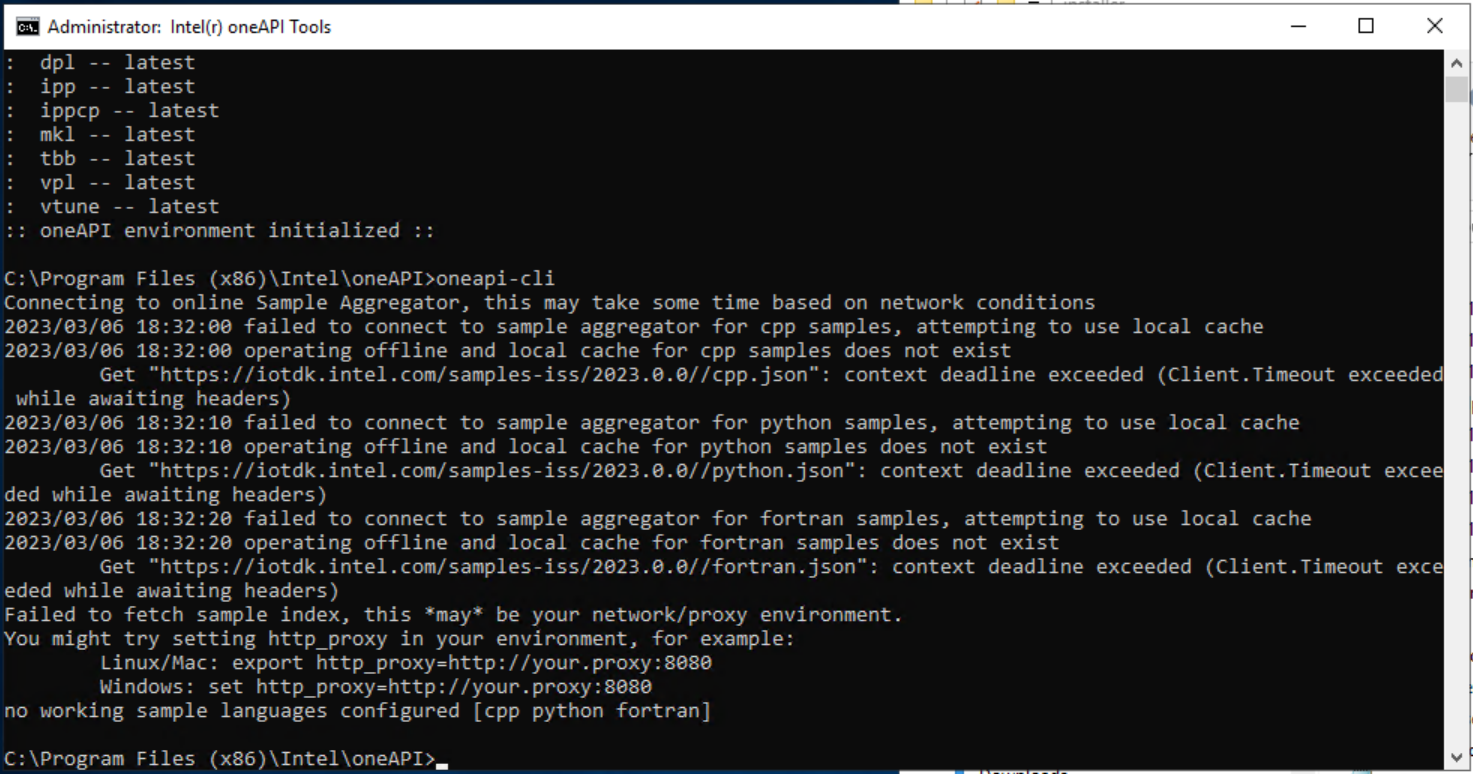 OneAPI MKL 2023 - Cannot open include file stdlib.h - Intel Community