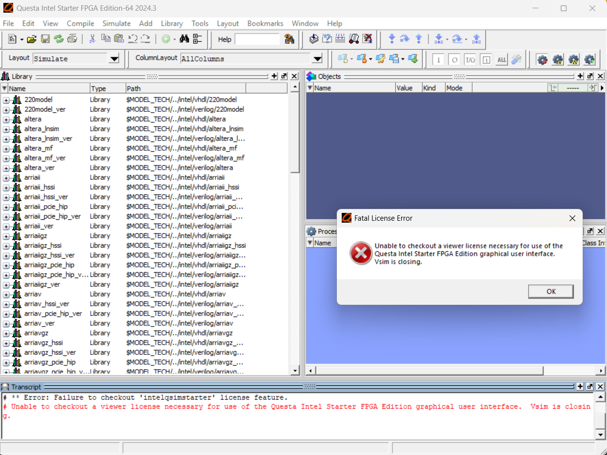 Re: Questa Intel FPGA Starter Edition License Issue - Intel Community
