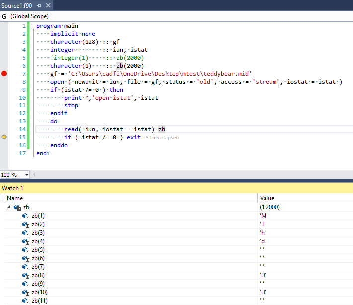 GETCWD returns blanks ? - Intel Community