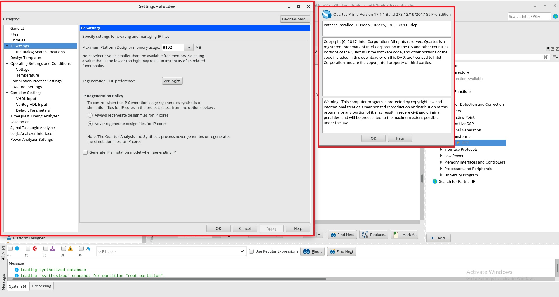 Can no open platform designer for Intel PAC arria10gx - Intel Community