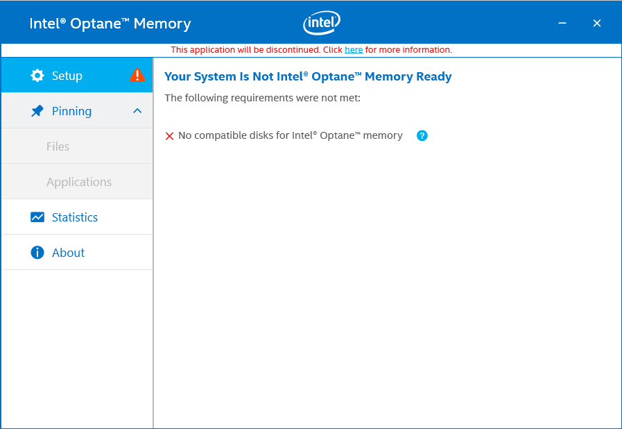 Solved: My Optane Memory setup get error "Unsupported Chipset" - Intel ...
