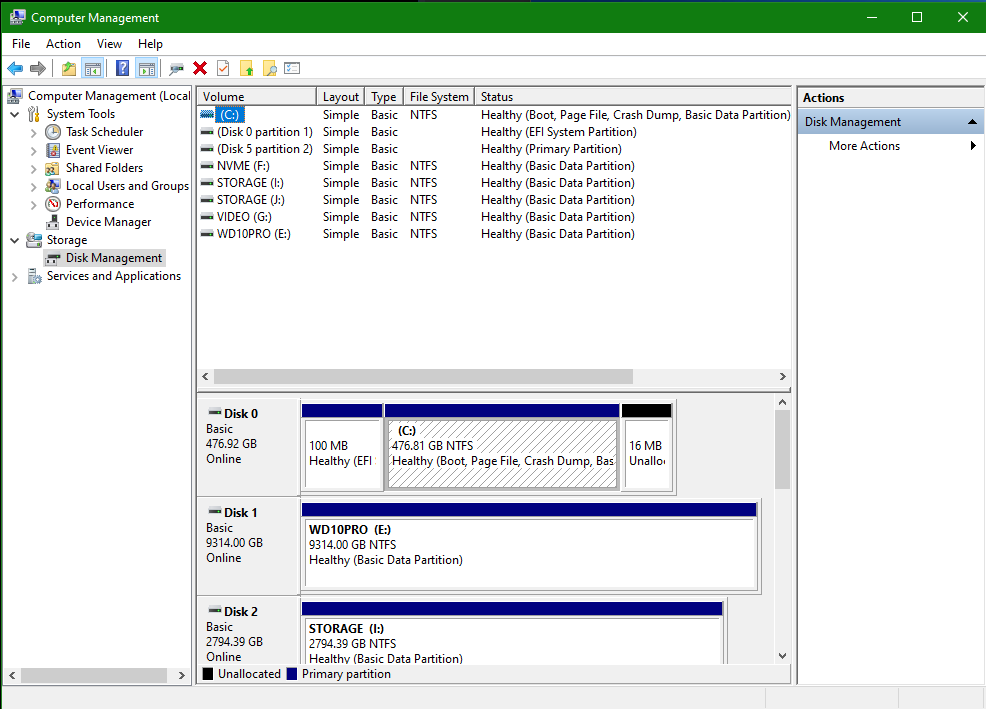 Solved: drive partition - Intel Community