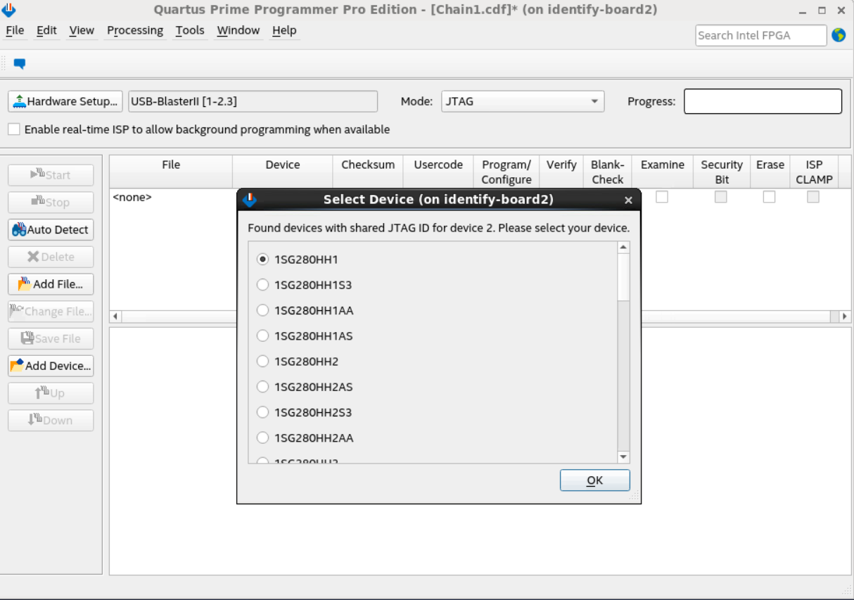 Quartus Pgm Error Help Expected Jtag Id Code 0x032250dd For Device 1 But Found Jtag Id Code