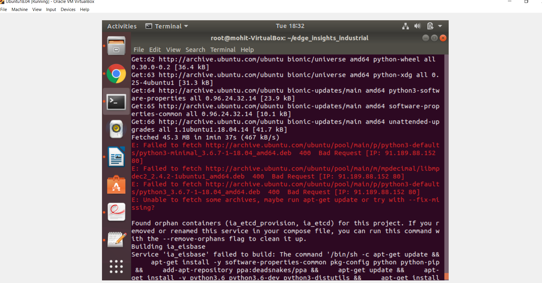 failed to install edge insight industrial - Intel Community