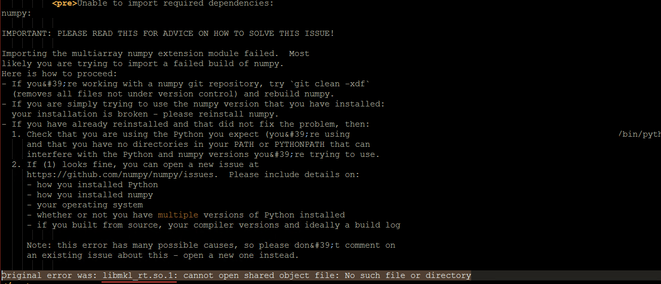 Intel MKL FATAL ERROR: Cannot load . - Intel Community