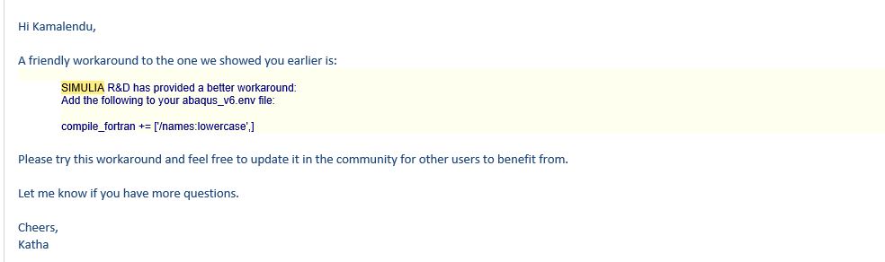 Solved: How to link ABAQUS with Intel One API toolkits to run FORTRAN SUBROUTINES - Intel Community