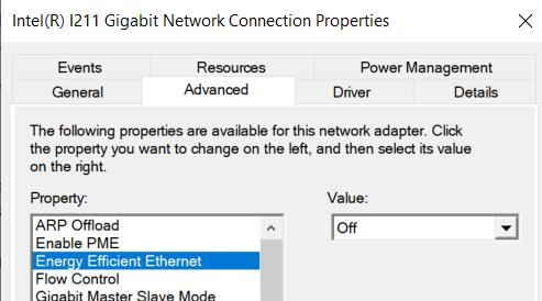 Intel I211 Gigabit Ethernet looses connection after sleep/hibernation ...