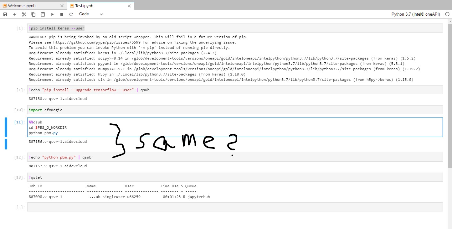 error when using tensorflow module - Intel Community
