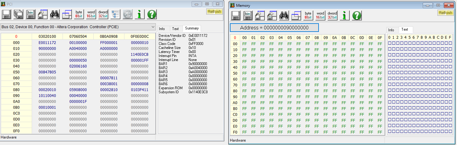 Solved: PCIe hard IP BAR to On-chip memory addressing - Intel Community