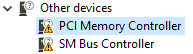Solved: PCI Memory Controller driver not found - Intel Community