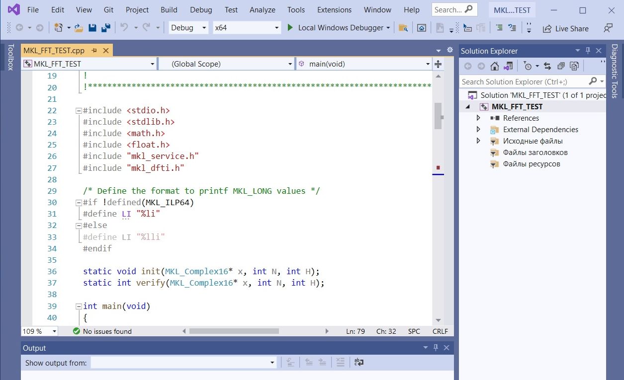 Solved: Re: FFT, DftiCommitDescriptor error: Module not found - Intel Community
