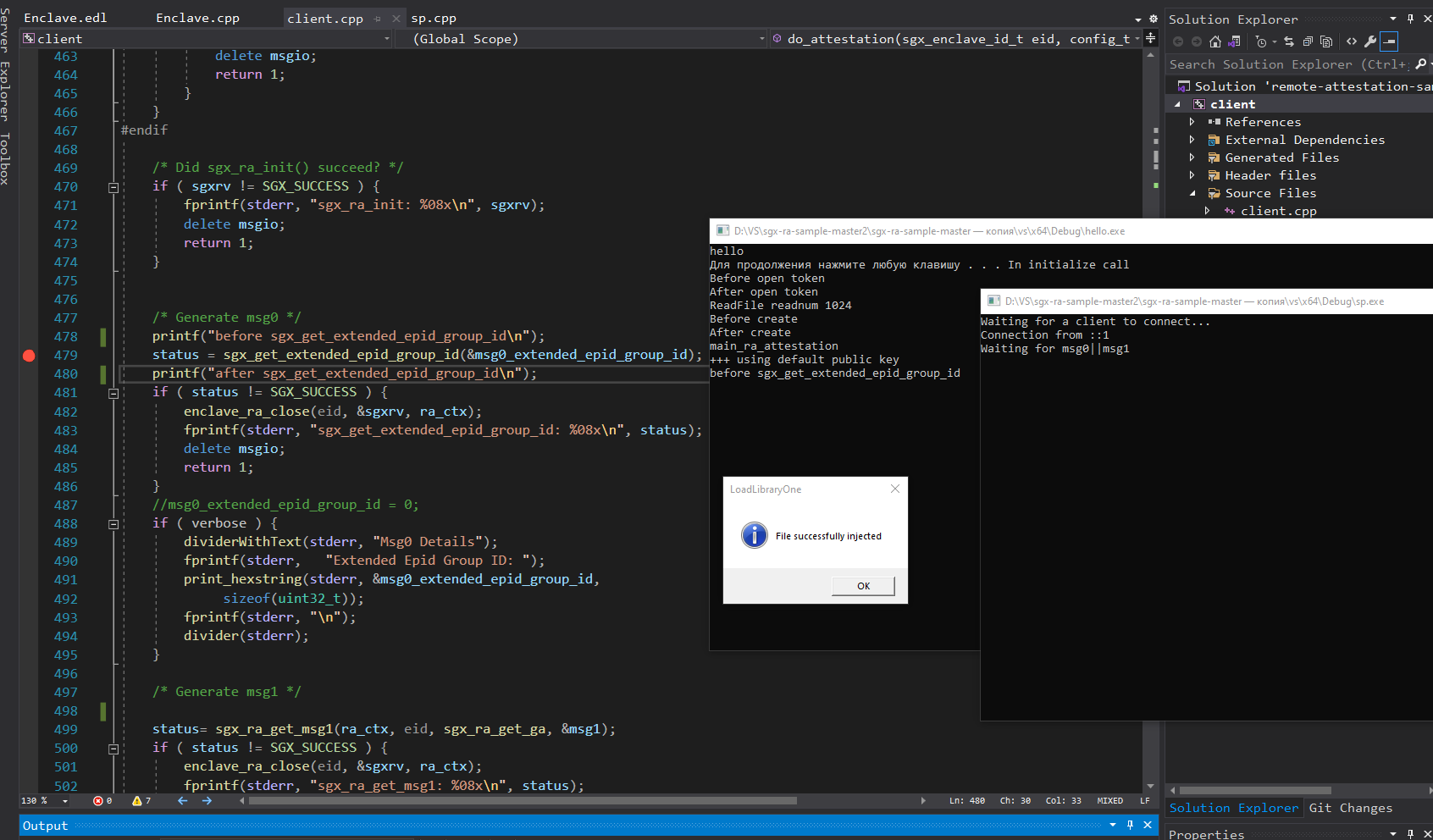 Solved: Enclave remote attestation from dll - Intel Community