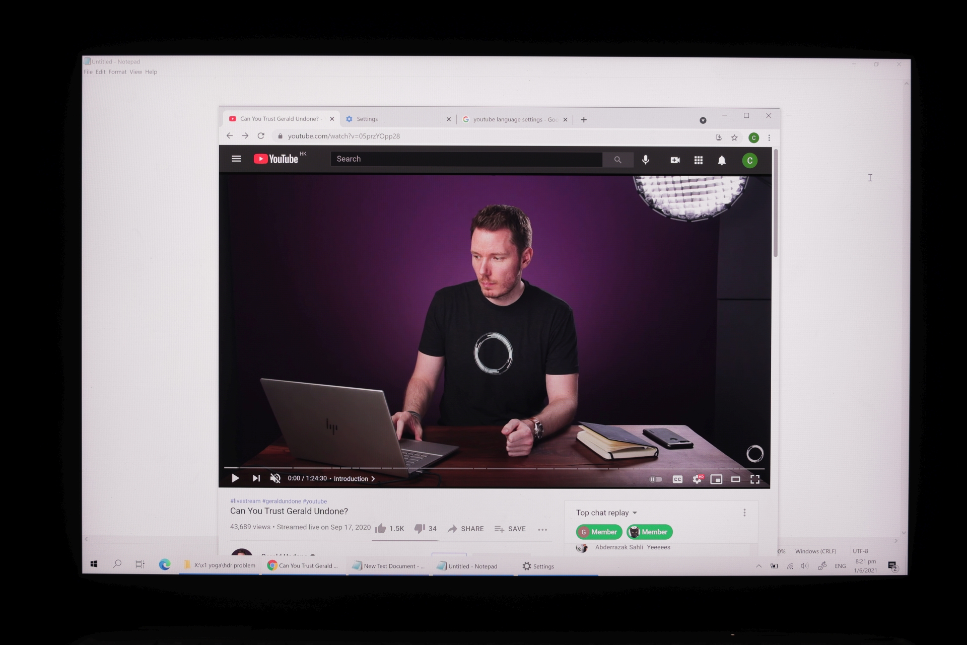 Xe graphics show color segment/banding on youtube video when windows ...