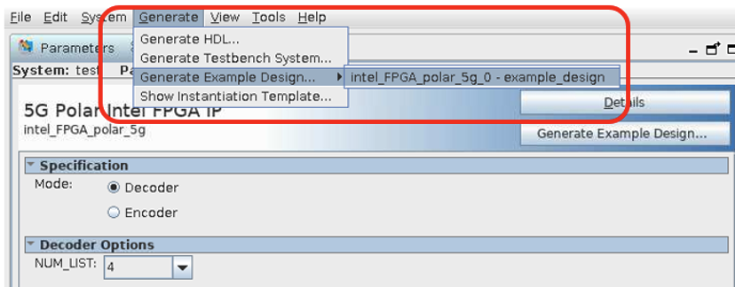 How to implement the encoding and decoding operation with 5G Polar Intel® FPGA IP - Intel Community
