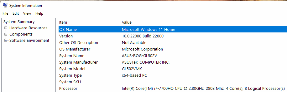Windows 11 7th Gen Intel