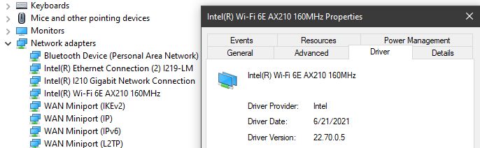 Intel Wifi 6E AX210 5Ghz Issue - Intel Community