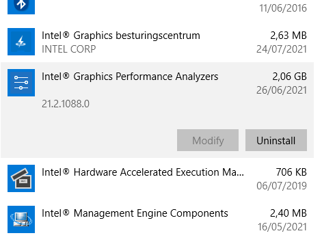 Solved: How to uninstall intel GPA? - Intel Community