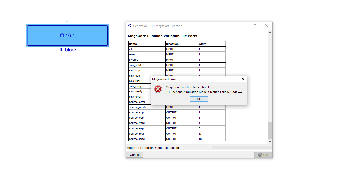 DSP Builder MegaCore Import Error - Intel Community