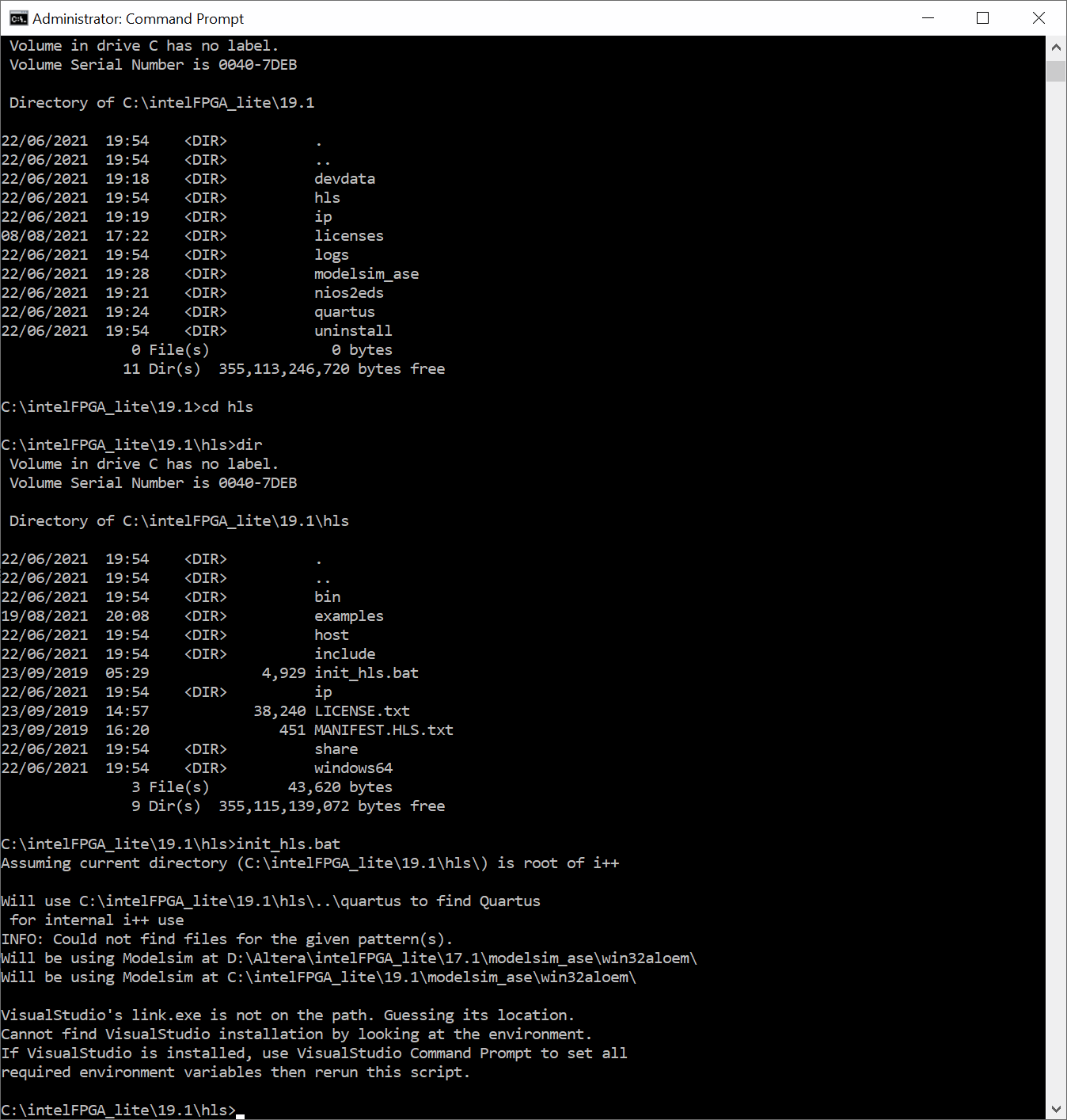 hls installation and getting started - Intel Communities
