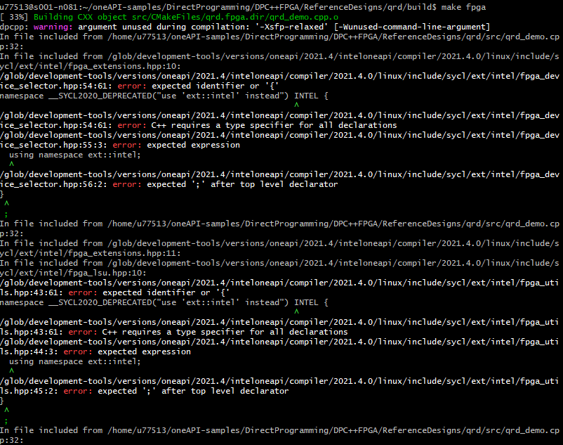 Solved: About QR Decomposition FPGA samples of devcloud - Intel Community