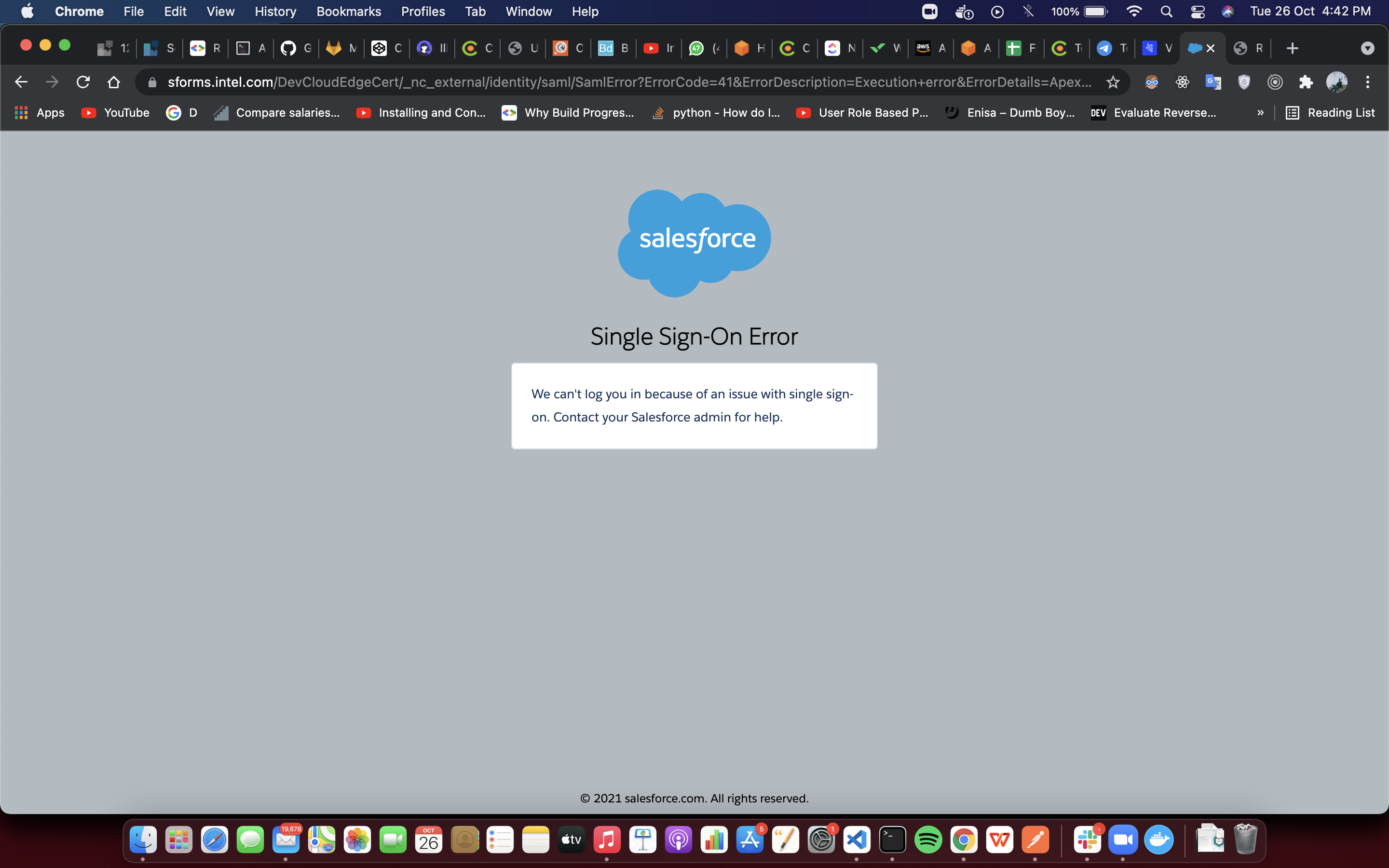 Solved: Single Sign-On Error - Intel Community
