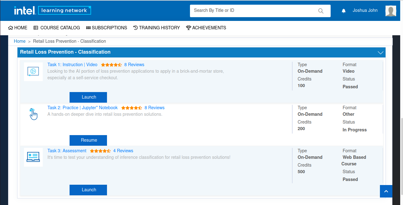 Solved: Intel Edge AI Developer Certification - Credits from Jupyter Notebooks - Intel Communities
