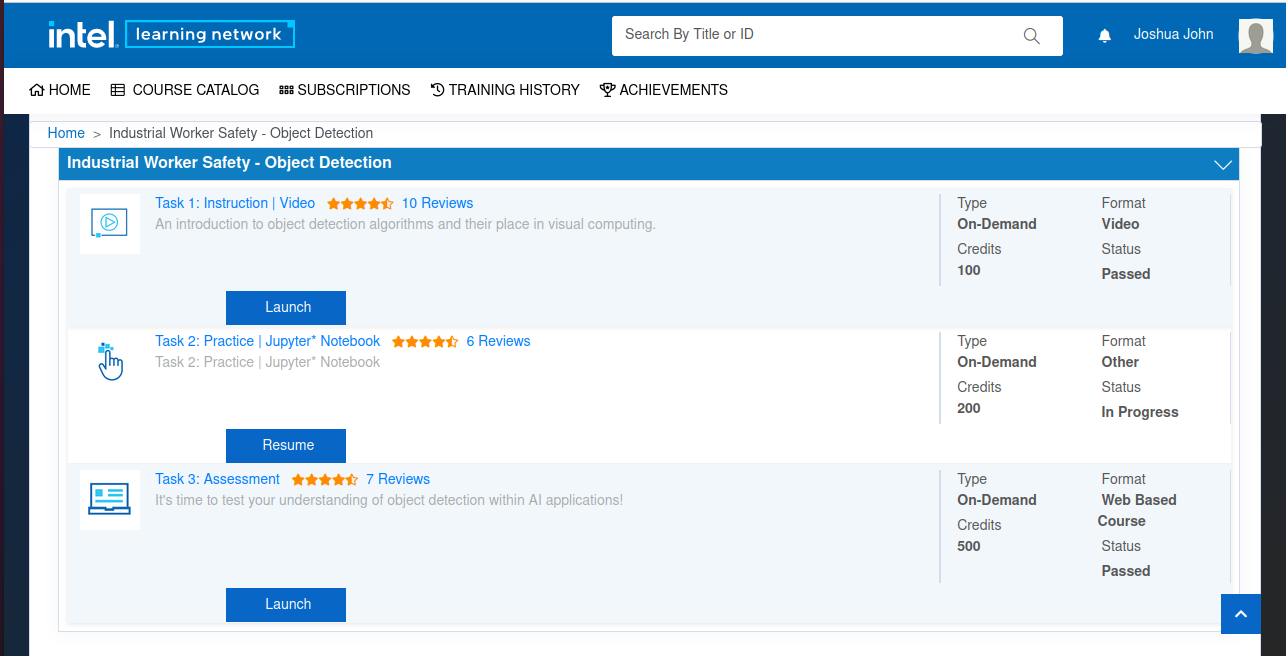 Solved: Intel Edge AI Developer Certification - Credits from Jupyter ...
