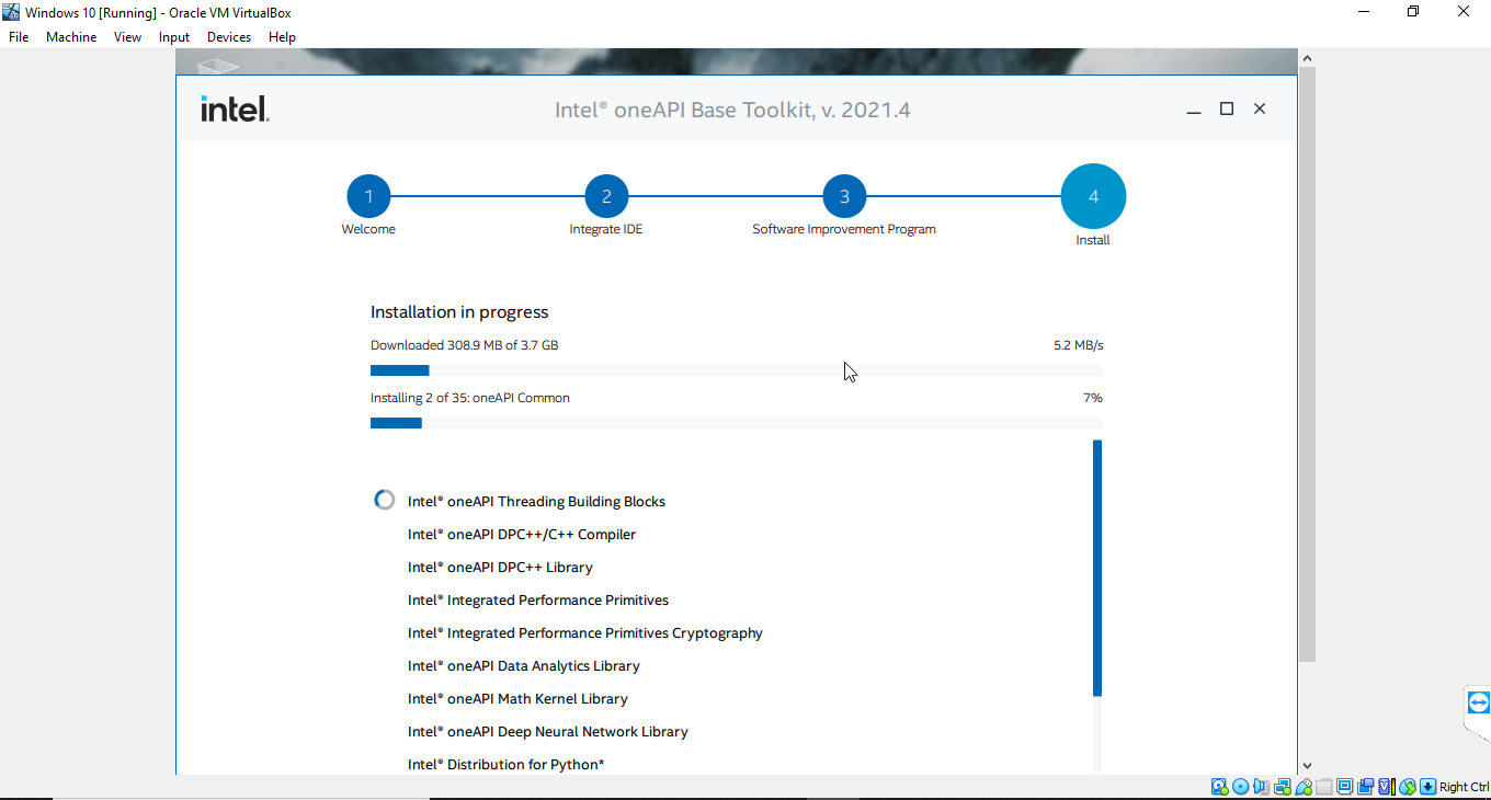 Solved: OneAPI 2021.4 Toolkits don't install under Windows 10 in VMWare - Intel Community