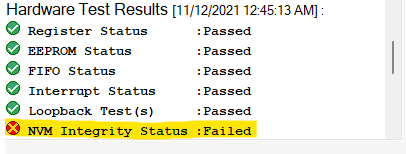 Interrupt Status: Failed - Intel Community