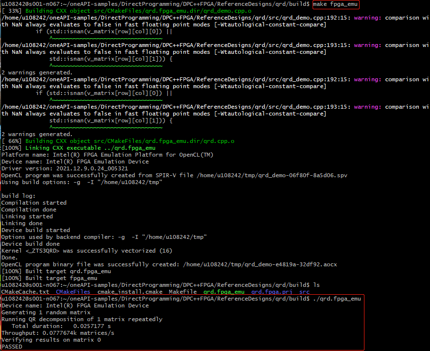 Solved About Qr Decomposition Fpga Samples Of Devcloud Intel Community