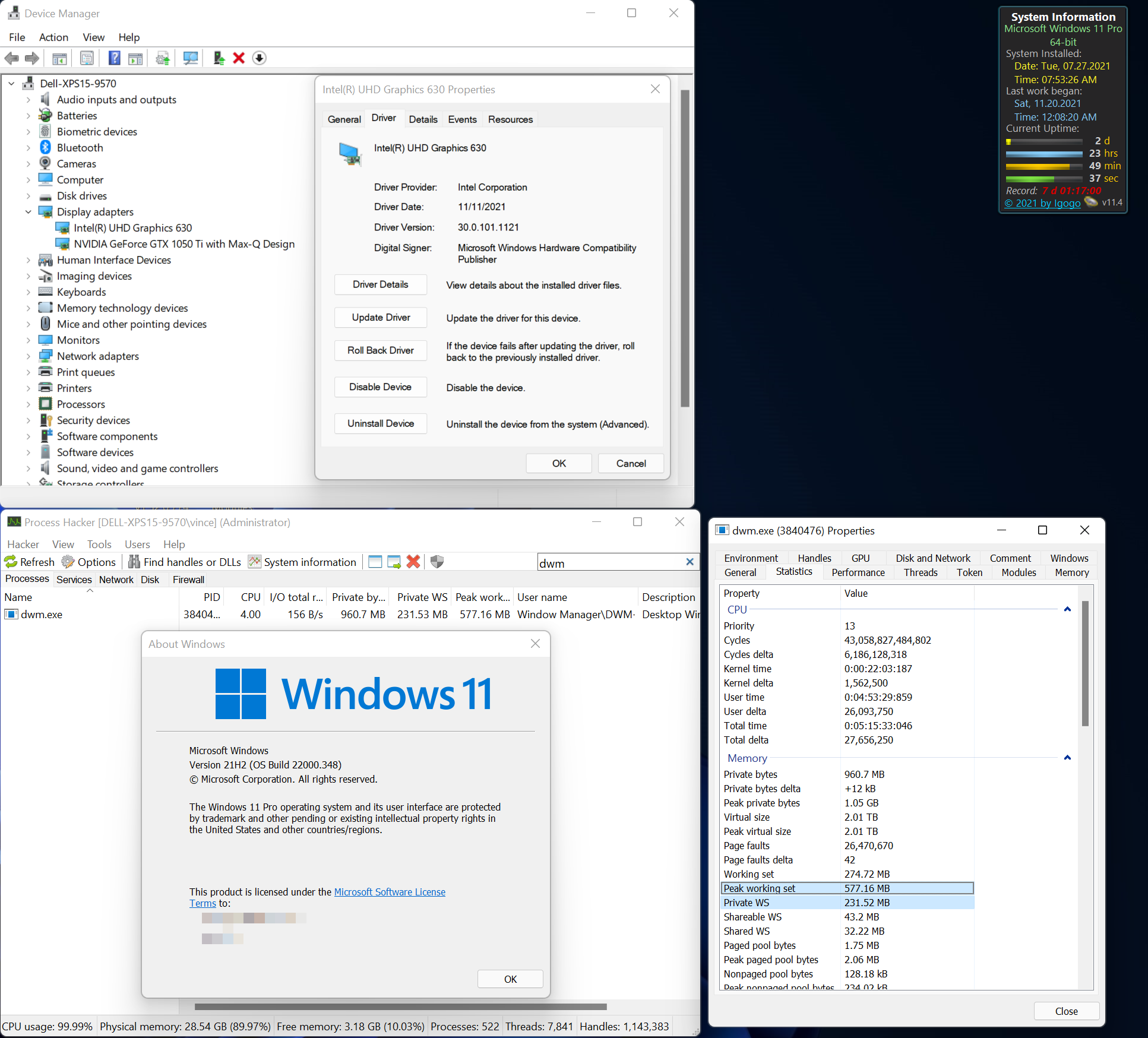 Intel Graphics UHD 630 Driver(s) causing random black screen issues or ...