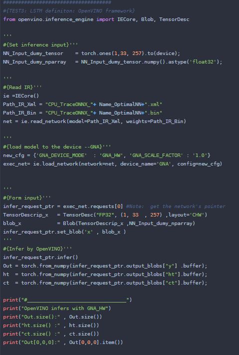 GNA plungin: Inferring an IR (multi-input LSTM) in mode 'GNA_HW' doesn ...