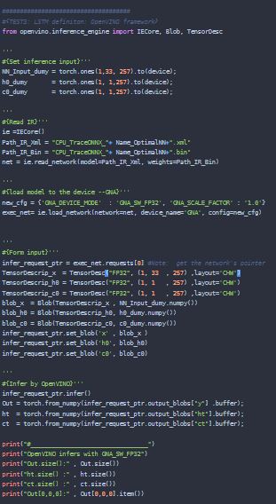 GNA plungin: Inferring an IR (multi-input LSTM) in mode 'GNA_HW' doesn ...