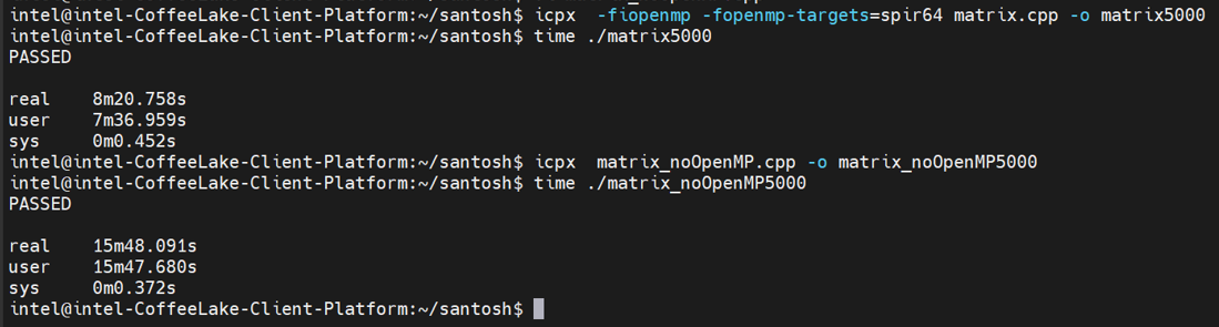 OpenMP example - Intel Community