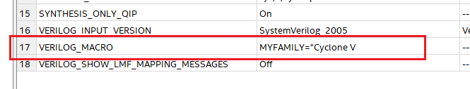 VERILOG_MACRO - Intel Community