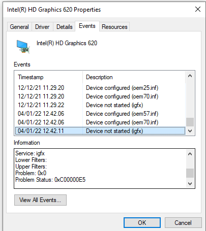 Solved: Graphic Driver Problem with Windows 10 build 21H2 - Intel Community
