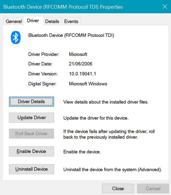 Bluetooth microphone of BT Headset does not work - RFCOMM Protocol TDI ...