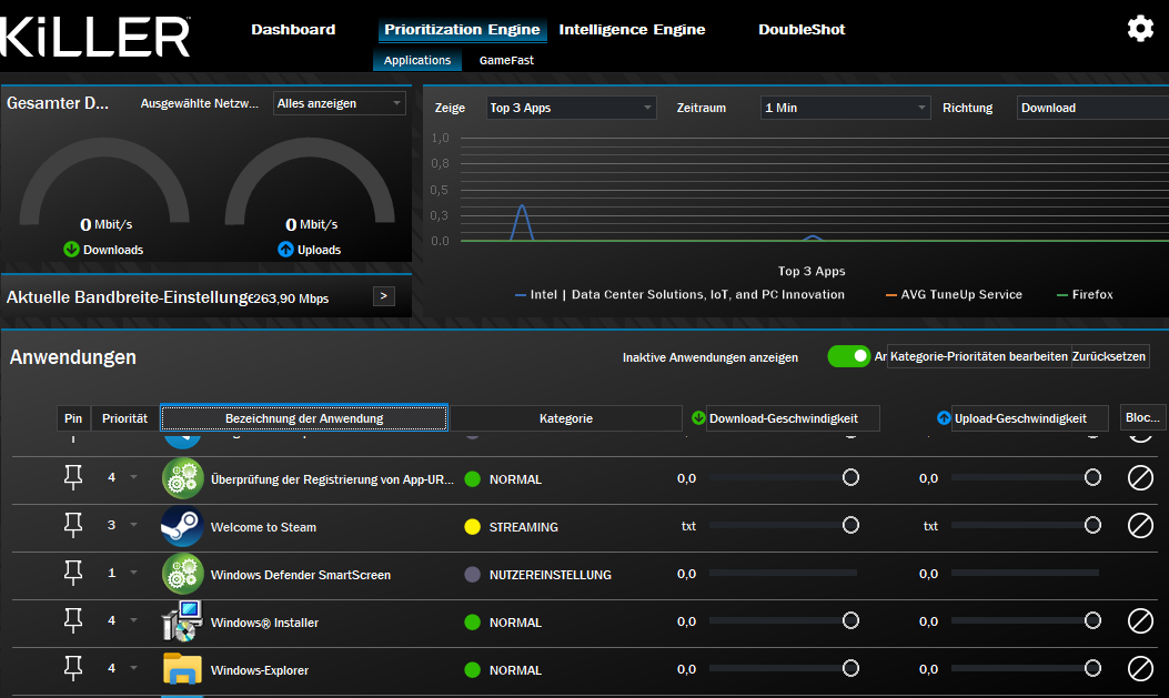 Intel® Killer™ Performance Suite - VLC Player nicht auswählbar und ...