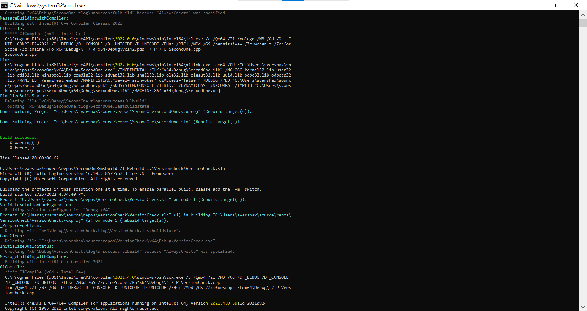 Solved: How to select the C++ Compiler Classic Version for one visual studio project? - Intel ...