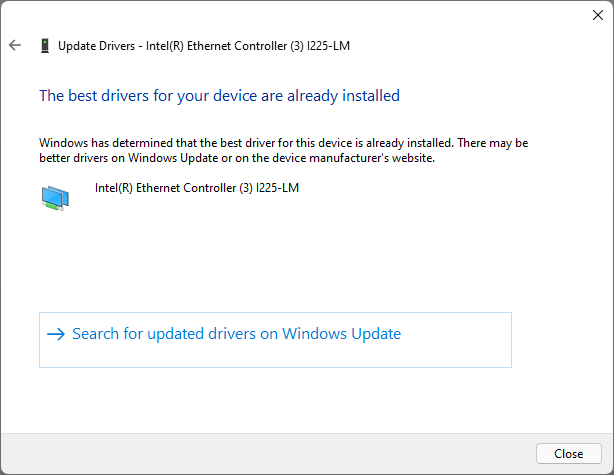 Solved: Ethernet Controller (3) I225-LM Device Driver Update Failure ...