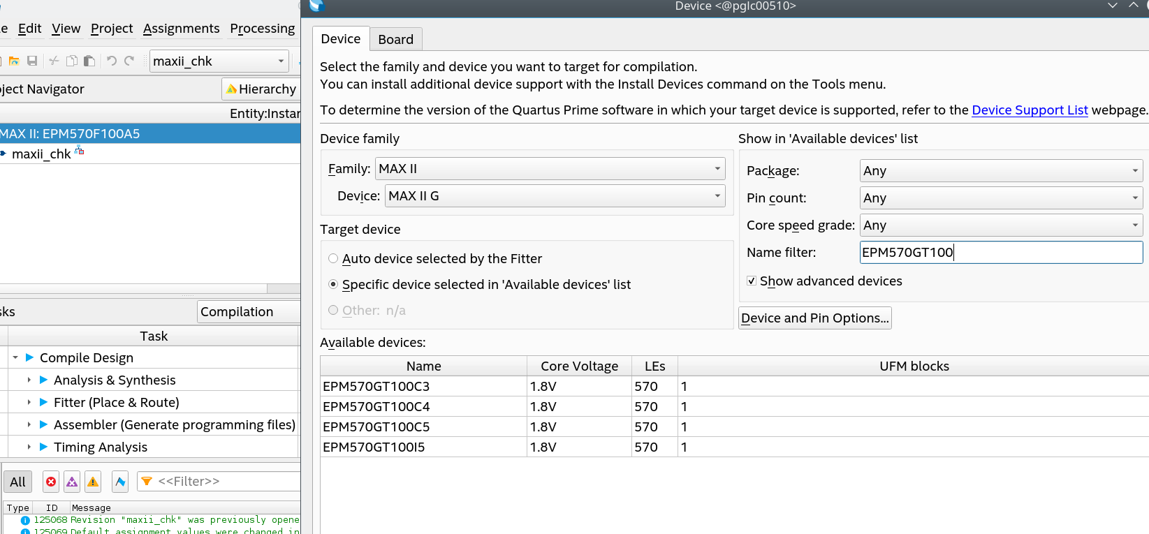 Compiling under Quartus II versions 7.1 and 8.1 - Intel Community
