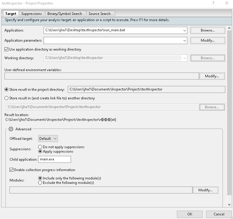 Inspector 2022: Can't analyze child application - Intel Community