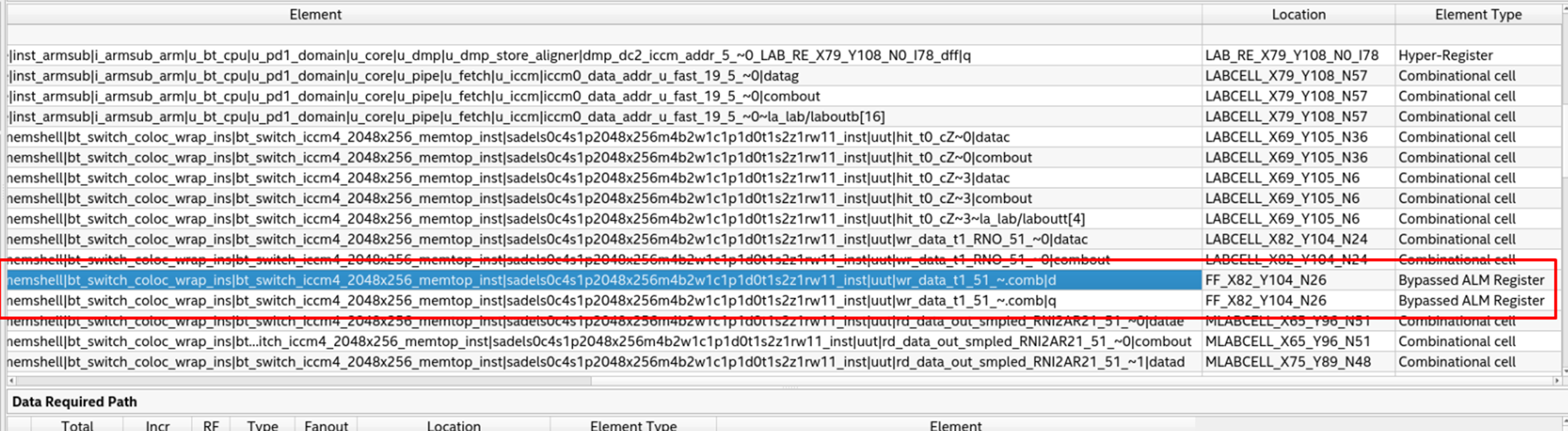 bypassed ALM register - Intel Community
