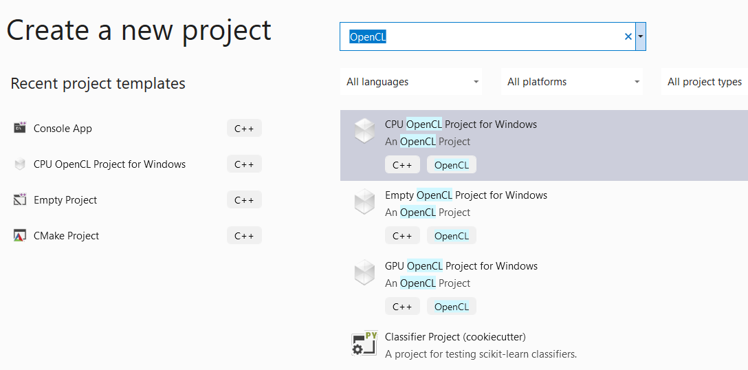 Solved: OpenCL CPU Runtime build error: failed to get platform id ...
