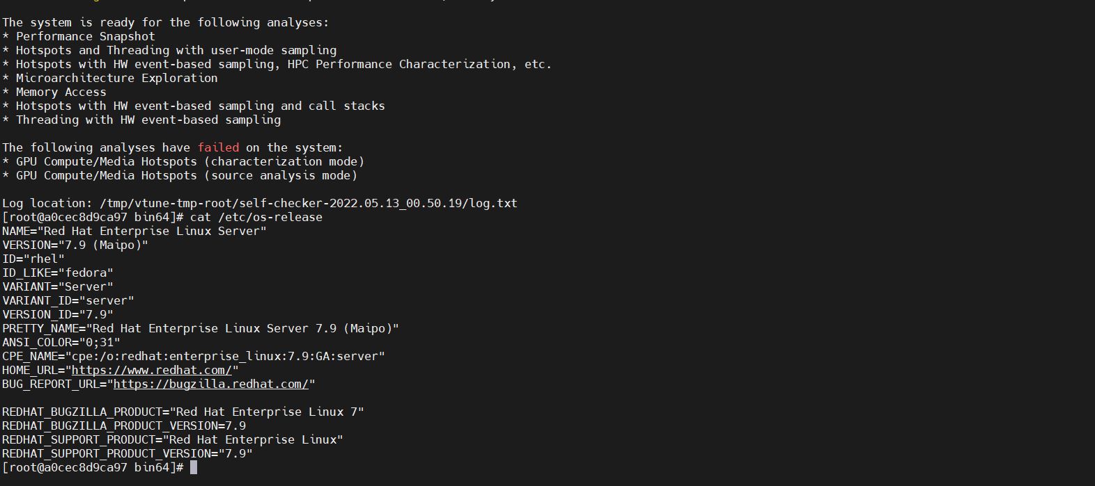 Vtune Profiler Execution Error Intel Community 