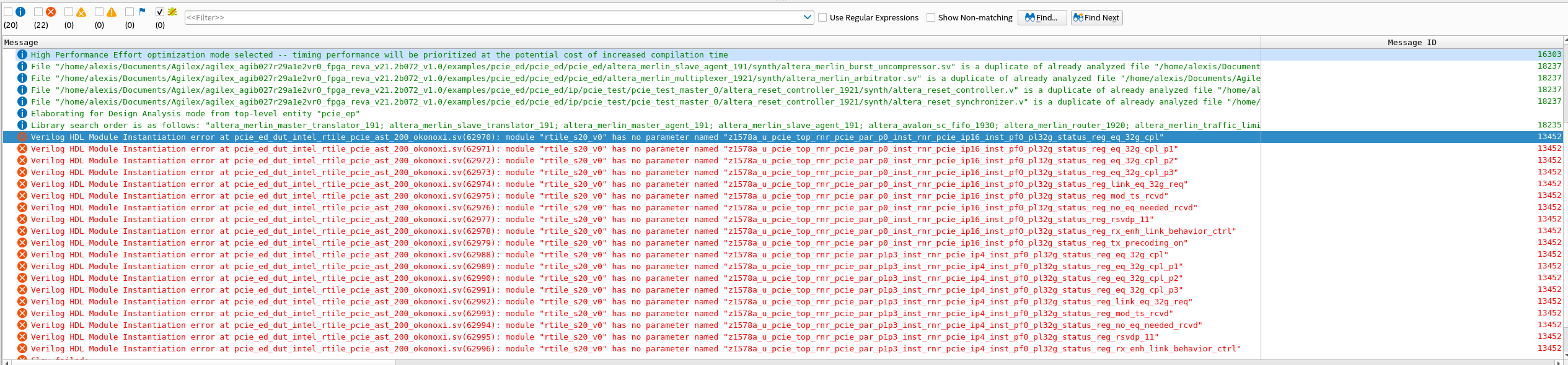 Solved: Agilex I-series devkit: examples not working... - Intel Community