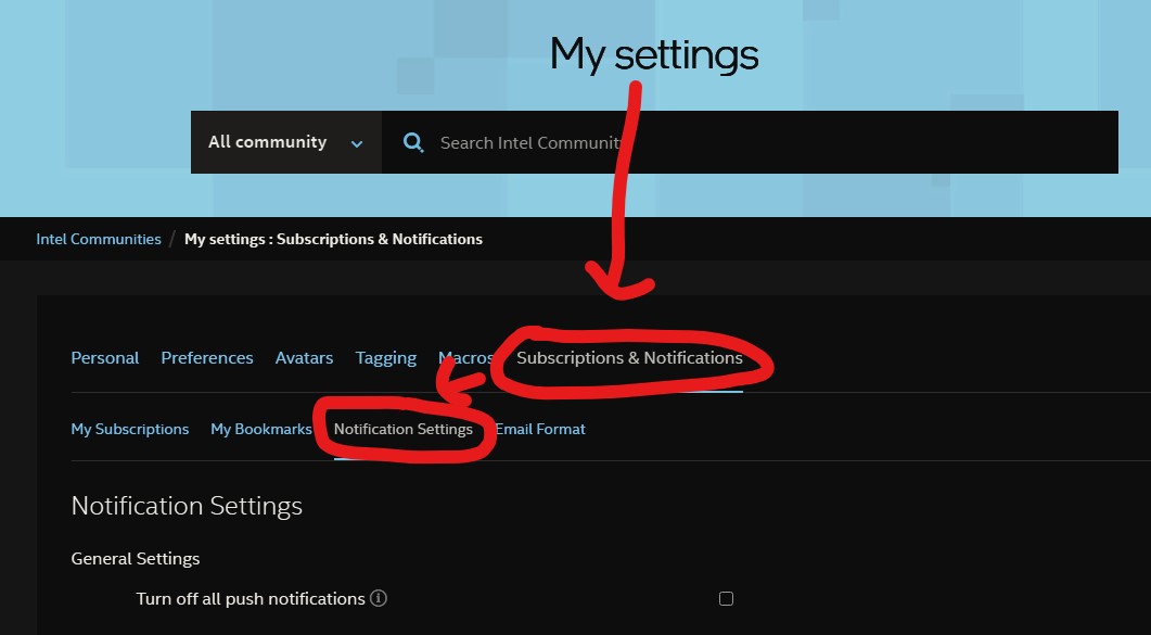 Email subscribed, but no notification - Intel Community